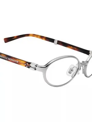 GENTLE MONSTER Oatt 02 Oval-frame Glasses - Silver