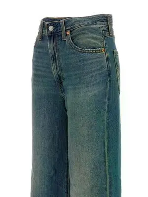 LEVI'S Faded-effect Wide-leg Jeans