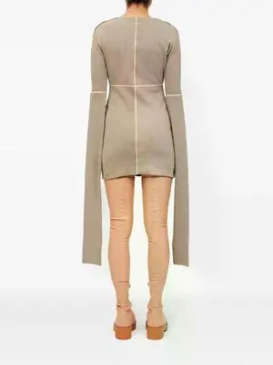 MAISON MARGIELA Exposed-seam Knitted Minidress