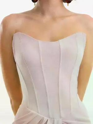 GEMY MAALOUF Strapless Corset Dress
