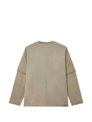 Izzue Layered Zip-pocket T-shirt - Neutrals