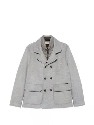 MOORER Double-breasted Notched-lapel Jacket
