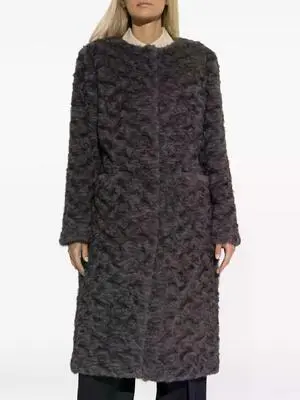 Munthe Vaina Faux-fur Coat - Grey
