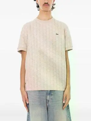 Lacoste Monogram T-shirt - Neutrals