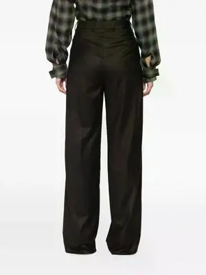 PETAR PETROV Pleated Wide-leg Trousers