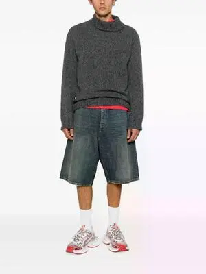 Balenciaga Faded Denim Shorts