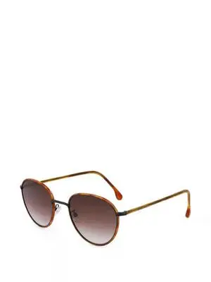 Paul Smith Round-frame Tortoiseshell-effect Sunglasses - Brown