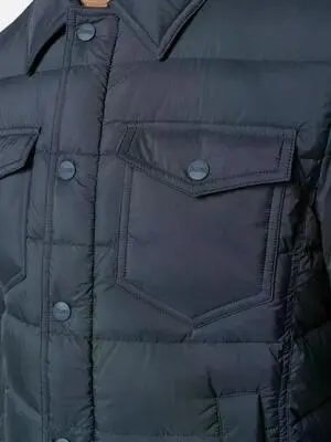 Herno Padded Button-up Jacket - Blue