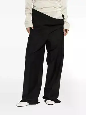 RÓHE Pleated Fold-over Trousers