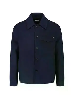 Burberry Wool Thorn Overshirt - Blue