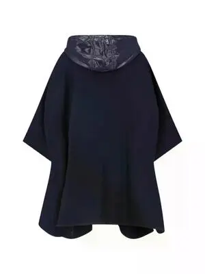 Moncler Belted Hooded Cape Jacket