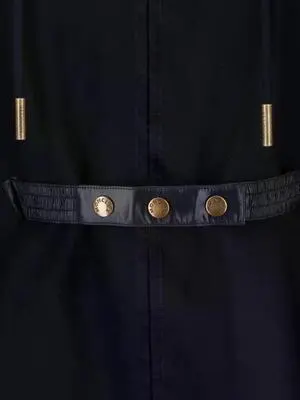 Moncler Belted Hooded Cape Jacket