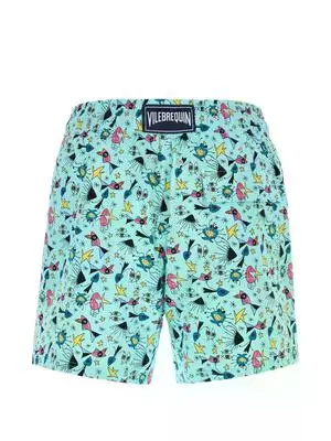 Alanui Moorise Printed Swim Shorts - Blue