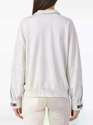 Brunello Cucinelli Zip-up Dropped-shoulder Sweater