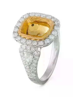 LB EXCLUSIVE Diamond Halo Ring - Silver