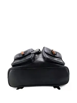 Gucci Vintage Bamboo Leather Medium Backpack