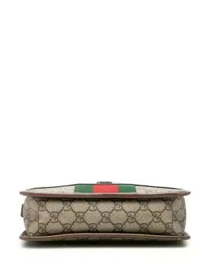 Gucci 2016-2026 Small Gg Supreme Web Ophidia Top Handle Bag Satchel