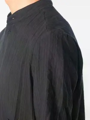DAUB Mandarin-collar Chest-pocket Shirt