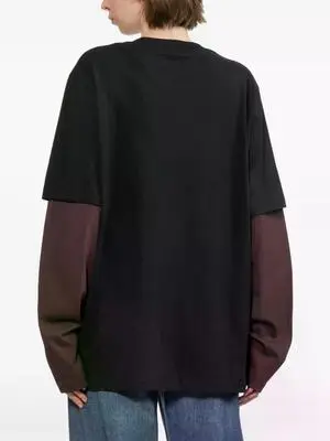 COURREGES Logo-embroidered T-shirt