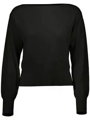 ALLUDE Boat-neck Jumper