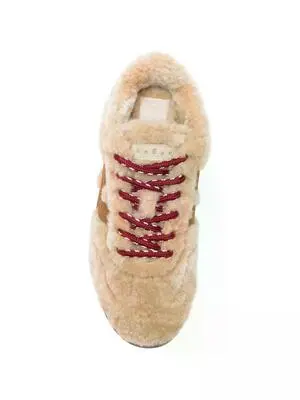 Hogan Shearling H-logo Sneakers