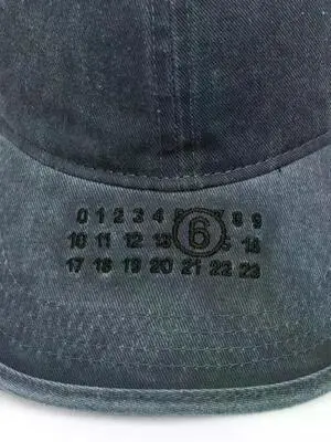 MAISON MARGIELA Numeric Logo-embroidered Baseball Cap - Grey