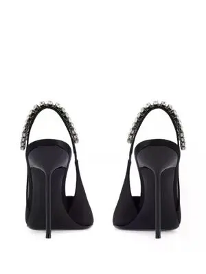 Paris Texas Lidia Crystal-embellished Slingback Sandals