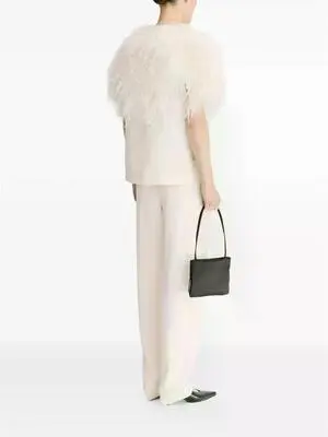 Loulou De Saison Iona Feather-trim Blouse