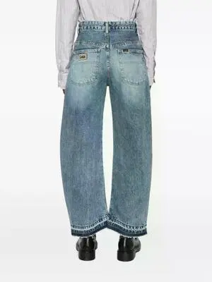 LOIS Faded Raw-cut Jeans