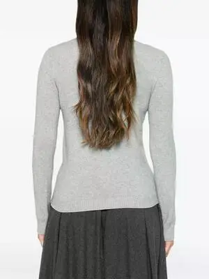VELA SHOP High-neck Rib-trimmed Sweater