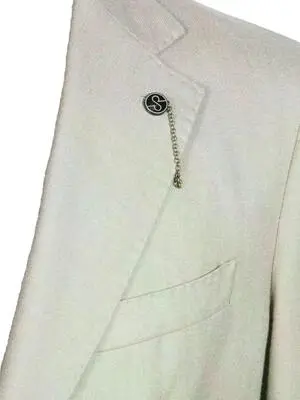 SANTANIELLO Logo-plaque Single-breasted Blazer