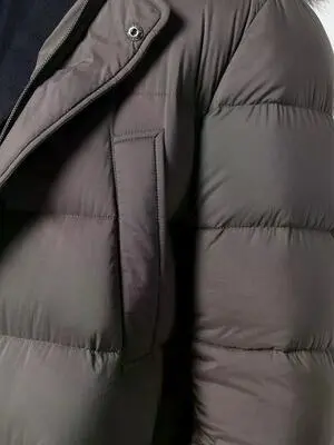 Herno Patch Pocket Fur-trimmed Puffer Coat