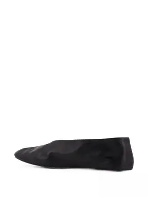 THE ROW Stella Slippers - Black