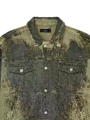 PURPLE BRAND Trompe Loeil Denim Jacket - Green