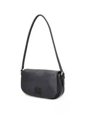 Miu Miu Logo-embossed Leather Shoulder Bag