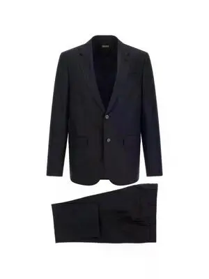 Zegna Pinstriped Suit - Blue