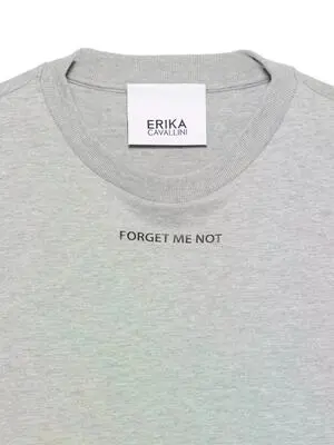 Erika Cavallini Slogan-print Jersey T-shirt