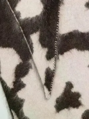 Guest In Residence Cow-print Triangular Scarf