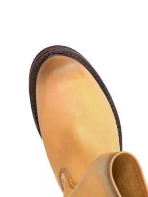 Miu Miu Foule Leather Booties