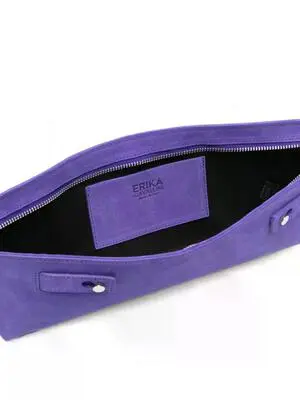 Erika Cavallini Suede Clutch Bag