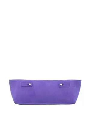 Erika Cavallini Suede Clutch Bag - Purple