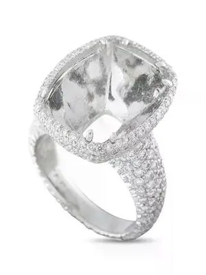 LB EXCLUSIVE Diamond Halo Ring - Silver