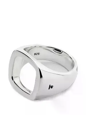 Tom Wood Cushion Open Signet Ring - Silver