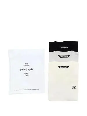 Palm Angels Crew-neck T-shirts - Neutrals
