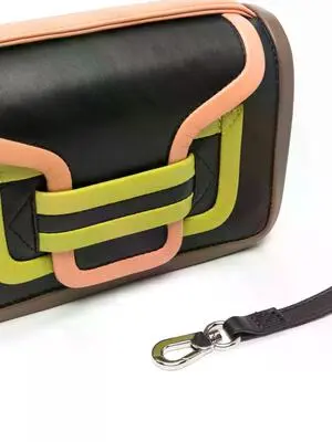 Pierre Hardy Alpha Leather Shoulder Bag - Black