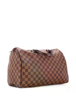 LOUIS VUITTON Speedy Handbag Damier 35 Satchel - Brown