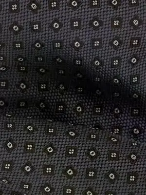Boggi Milano Tie Jacquard Micro Patterned Silk