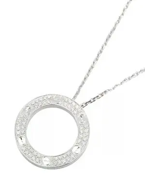 Cartier 2010s Love Circle Diamond Necklace