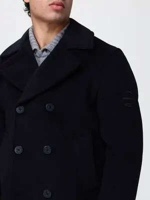 MURPHY&NYE Double-breasted Wool Peacoat With Lapels And Cuff Straps