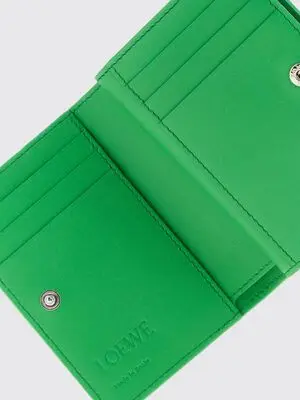 Loewe Anagram Bifold Wallet In Smooth Calfskin With Snap Closure